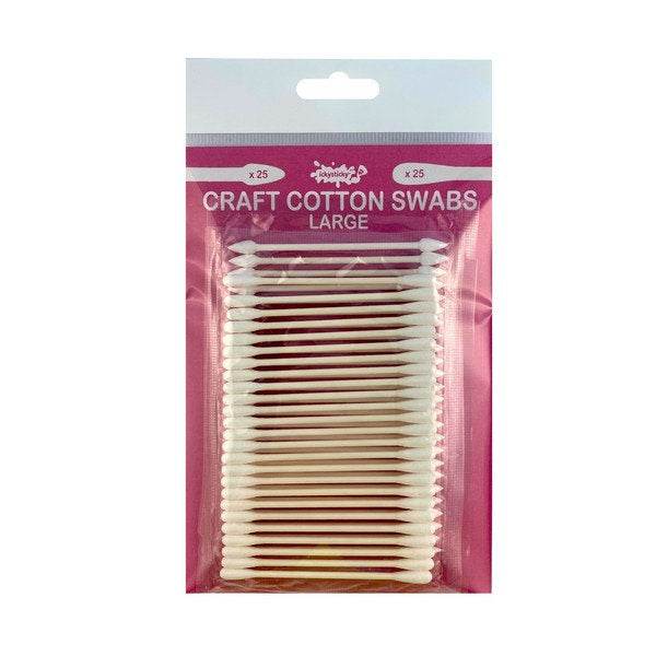 CRAFT COTTON SWABS ASSORTED SIZES 50 PACK