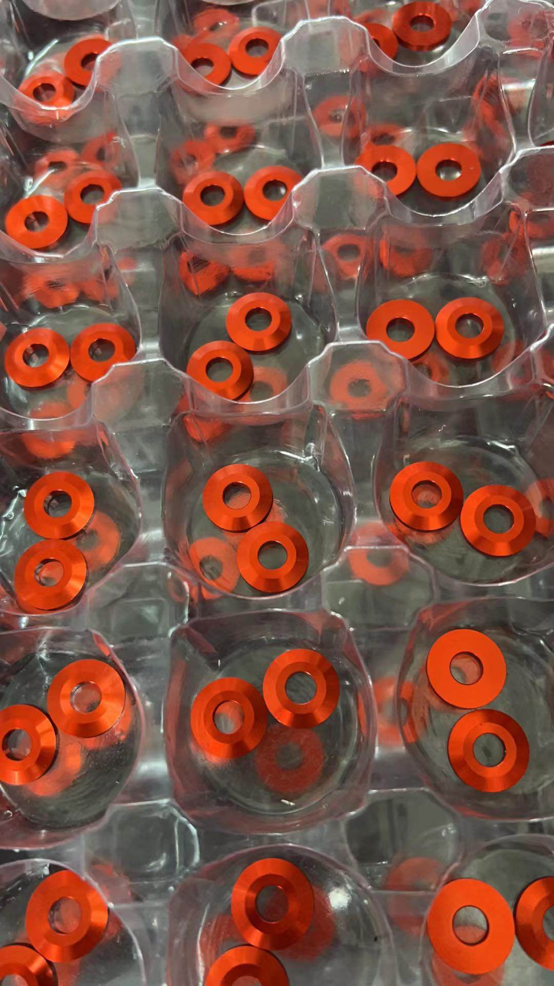 MACHINED ALUMINUM PROP WASHER RED - 1 pc