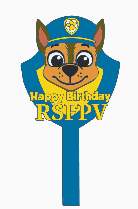 Chase Paw Patrol Cake Topper